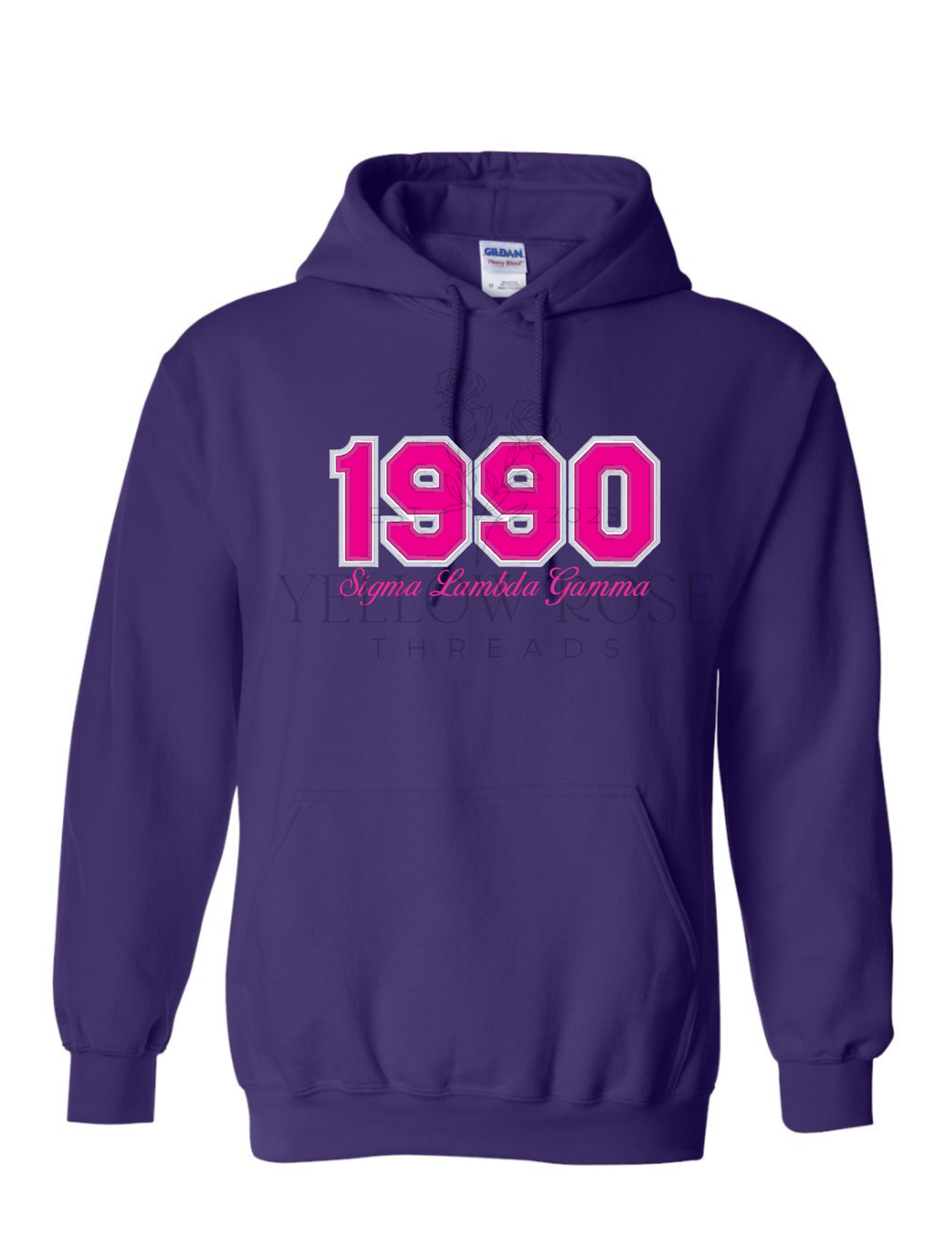 Sigma Lambda Gamma 1990 Hoodie (Glitter) – Yellow Rose Threads