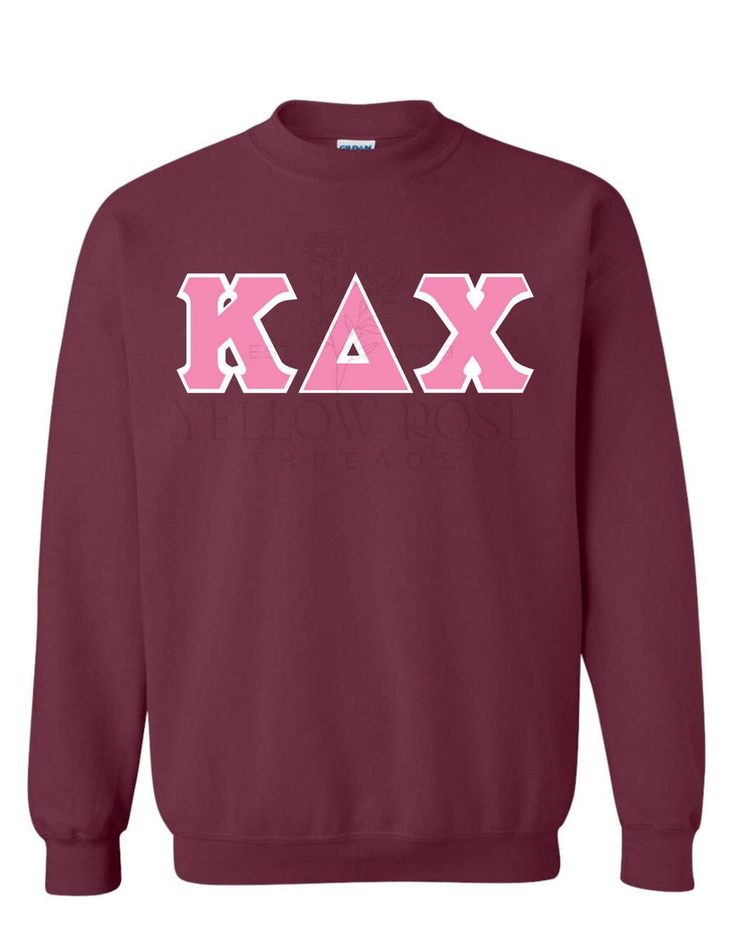 Kappa Delta Chi National Sweatshirt- Maroon – Yellow Rose Threads